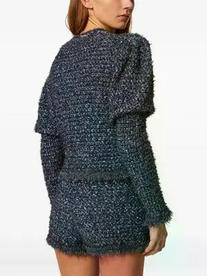 TWINSET Jacquard Jacket With Fringe