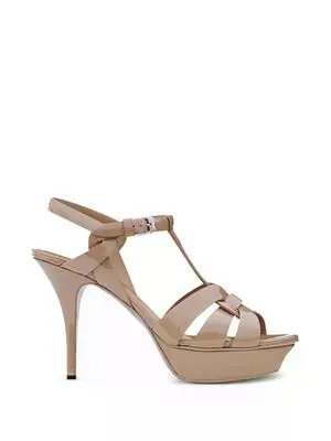 Saint Laurent Platform Stiletto Sandals - Neutrals