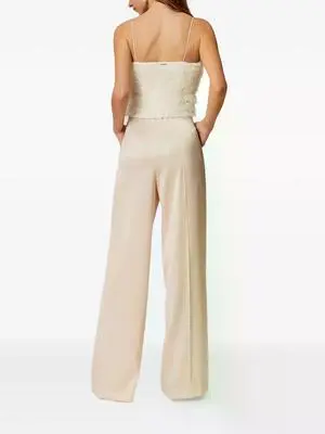 TWINSET Wide-leg Satin Trousers