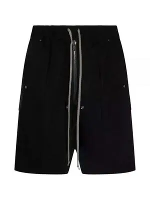 Rick Owens Zip Drawstring Shorts - Black