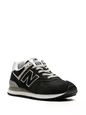 NEW BALANCE 574 Panelled Low-top Sneakers - Black
