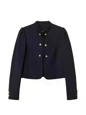TWINSET Decorative-button Mandarin-collar Jacket