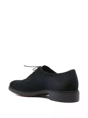 Santoni Elastic-panel Lace-up Oxford Shoes