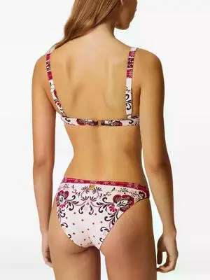 TWINSET Printed Underwired Bikini Top