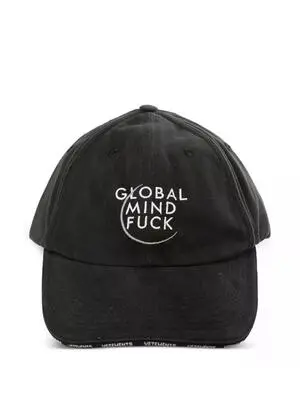 Vetements Embroidered Cap - Black
