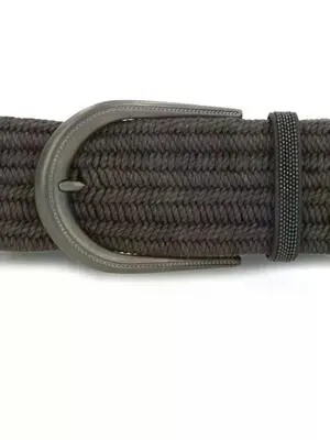 Brunello Cucinelli Woven Raffia Belt