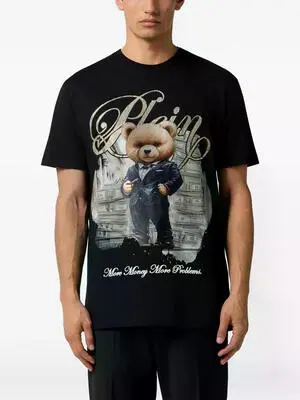 Philipp Plein Teddy Money Round-neck T-shirt - Black