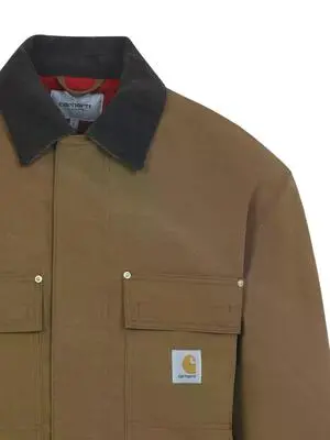 Carhartt Work In Progress Clapton Corduroy-collar Jacket - Brown