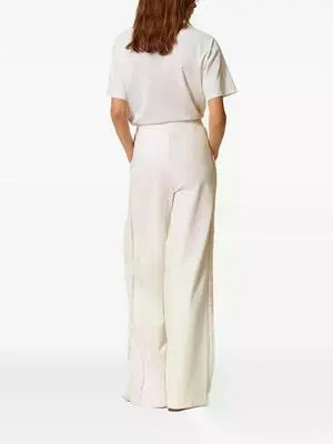 TWINSET Pleated Lace-side Trousers