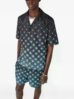 Casablanca Monogram Printed Shirt - Black