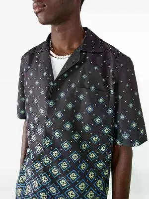 Casablanca Monogram Printed Shirt - Black