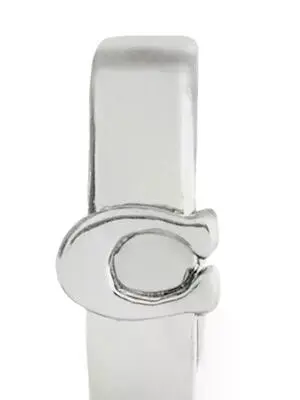 COACH Logo Huggie Earrings
