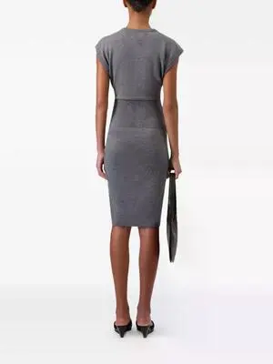 Coperni Side-gathering Cap-sleeve Mini Dress
