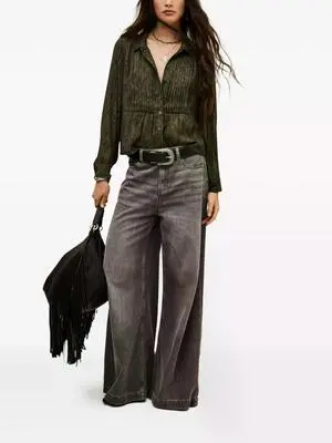 Ba&sh Riata Animal-pattern Shirt