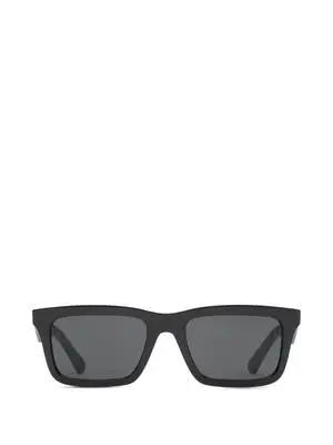 Burberry Logo Rectangular Sunglasses - Black
