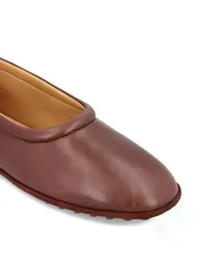 TOD'S Leather Ballet Flats - Brown