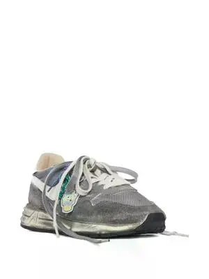 AUTRY Reelwind Super Vintage Panelled Distressed Sneakers - Grey