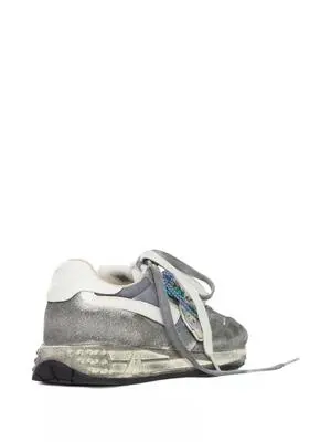 AUTRY Reelwind Super Vintage Panelled Distressed Sneakers - Grey