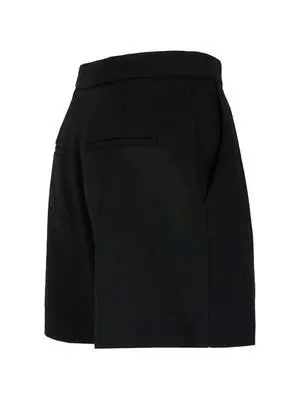 Elisabetta Franchi Chain-embellished Gabardine Shorts - Black