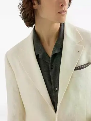 Brunello Cucinelli Single-breasted Blazer - Neutrals