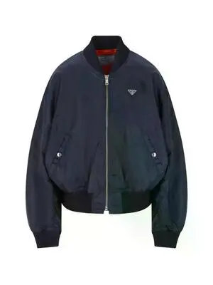 Prada Logo-plaque Bomber Jacket