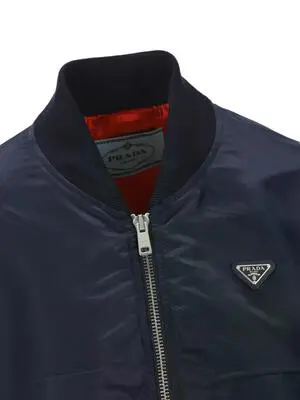 Prada Logo-plaque Bomber Jacket
