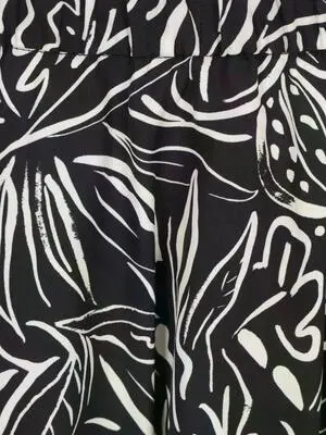 Aspesi Floral-print Midi Skirt - Black