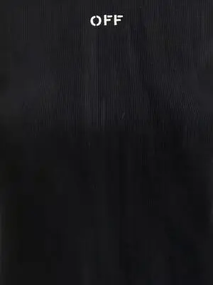 Off-White Ribbed T-shirt - Black