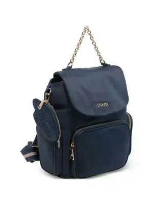 Liu Jo Logo Push-lock Backpack - Blue