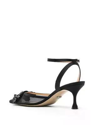 Mach & Mach Flower Detail Pointed Pumps