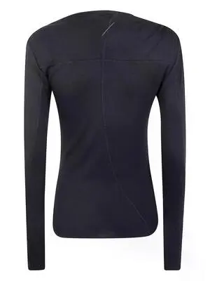 THOM KROM Asymmetrical Neckline Long-sleeve Top
