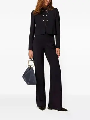 TWINSET Wide-leg Trousers With Pearl Buttons