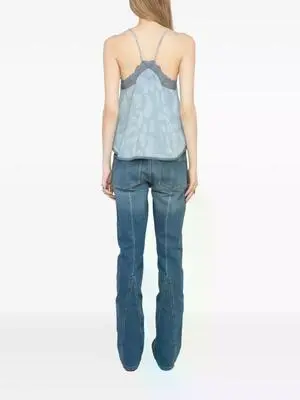 Zadig&Voltaire Christy Paisley-print Silk Jacquard Top