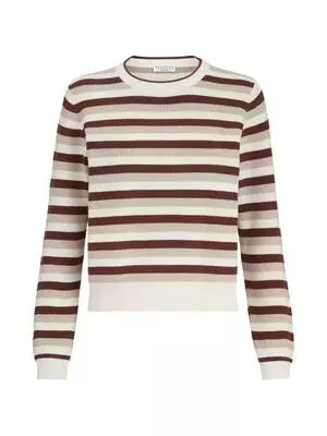 Brunello Cucinelli Striped Cotton Sweater
