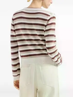 Brunello Cucinelli Striped Cotton Sweater