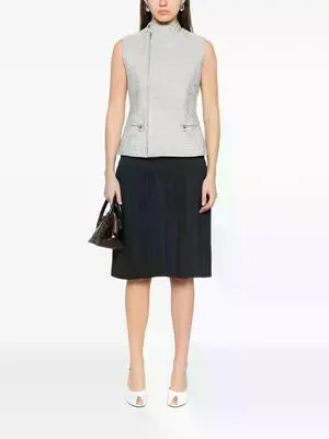 Dolce & Gabbana Pinstripe Wool Mini Skirt