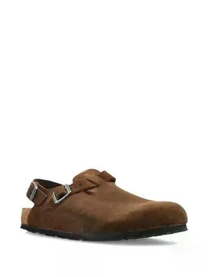 BIRKENSTOCK Buckle Suede Mules