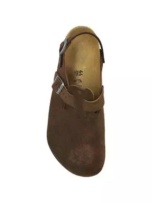 BIRKENSTOCK Buckle Suede Mules