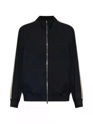 Paul Smith Striped Sleeve Zip Sweatshirt