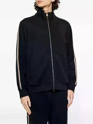 Paul Smith Striped Sleeve Zip Sweatshirt