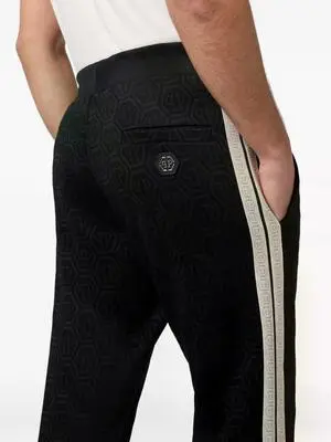 Philipp Plein Jacquard Monogram Track Pants - Black