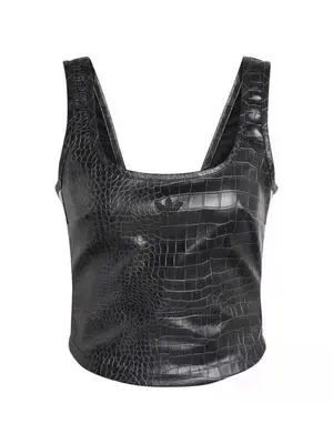 Adidas Crocodile Effect Corset - Black