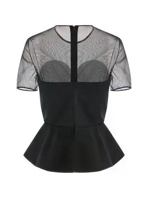 NENSI DOJAKA Sheer Neckline Blouse