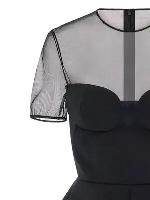 NENSI DOJAKA Sheer Neckline Blouse