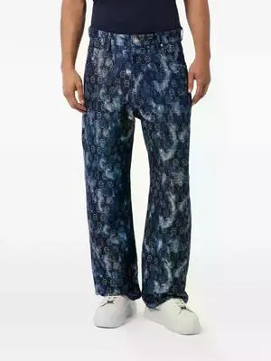 Philipp Plein Monogram Denim Jeans