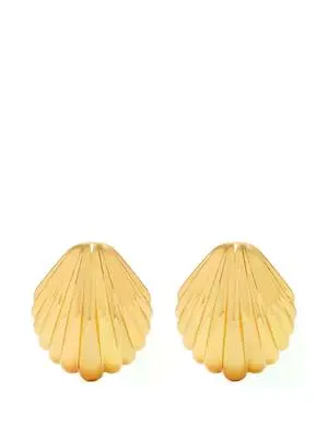 Anni Lu Ocean Treasure Shell Stud Earrings - Gold