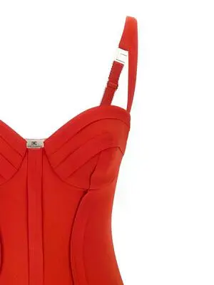 Elisabetta Franchi Bustier Midi Dress