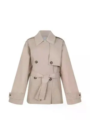 Calvin Klein Buttoned Belted Jacket