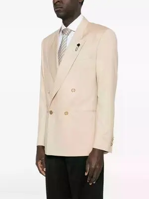 LARDINI Double-breasted Blazer - Neutrals