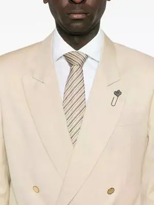 LARDINI Double-breasted Blazer - Neutrals